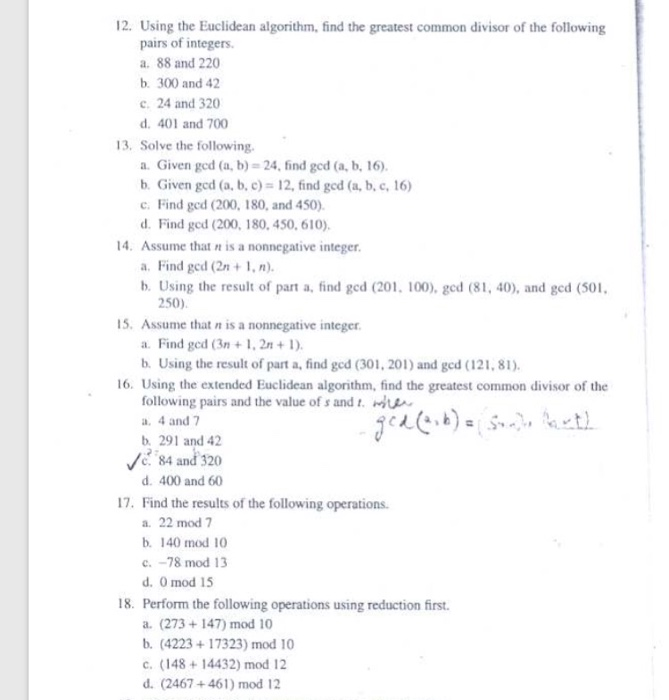 Solved Solve Only 12c 14a 16b 18a 18c