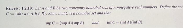 Solved Let A and B be two nonempty bounded sets of | Chegg.com