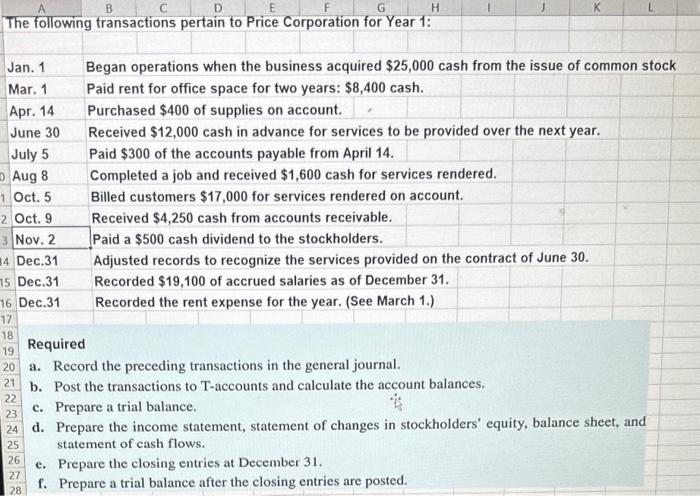 Solved Required a. Record the preceding transactions in the | Chegg.com Solved Required a. Record the preceding transactions in the | Chegg.com