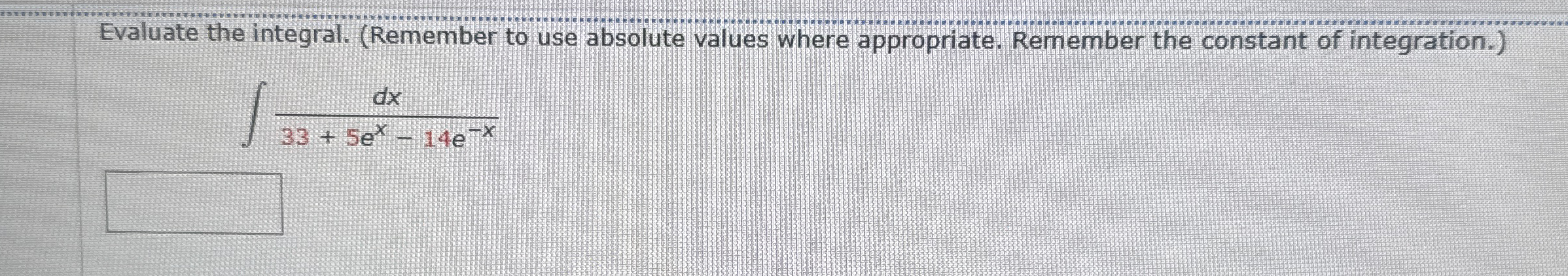 Solved Evaluate the integral. (Remember to use absolute | Chegg.com