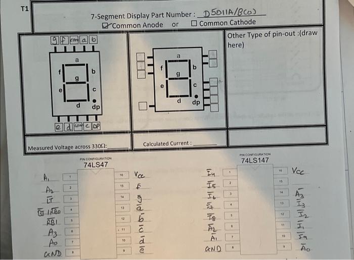 pin diagram lable for 2nd.any other type of | Chegg.com