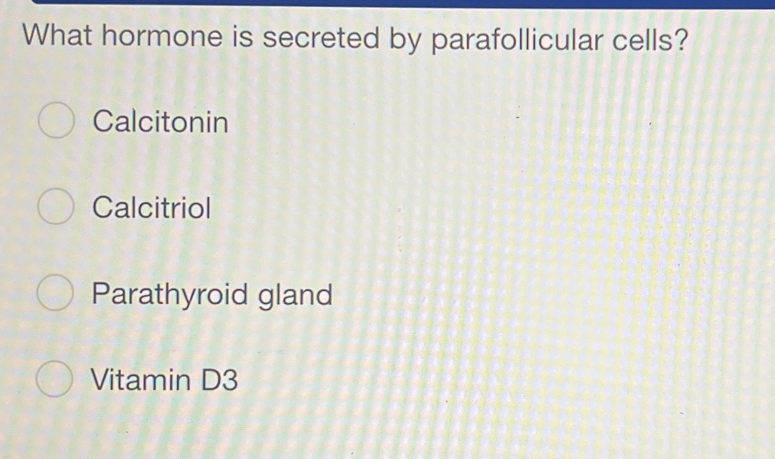 Solved What hormone is secreted by parafollicular | Chegg.com