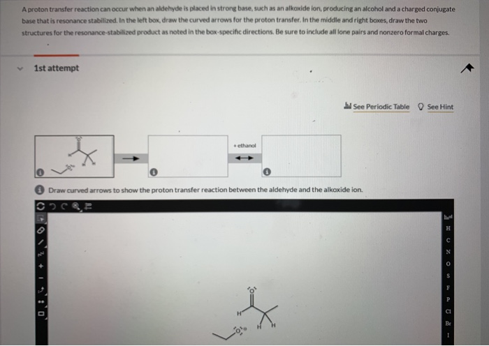 Solved A proton transfer reaction can occur when an aldehyde | Chegg.com