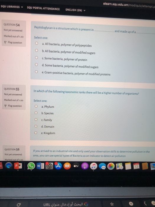 Solved elearn.squ.edu.om/mod/quiz/attempt.p SQU LIBRARIES | Chegg.com