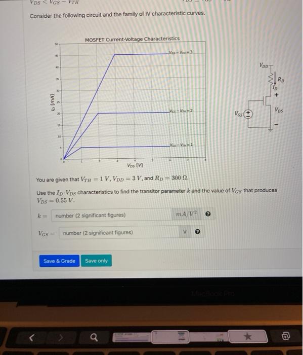 Solved HW25.7. MOS, solve Assume our usual nMOS model where: | Chegg.com