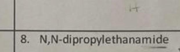 Solved N,N-dipropylethanamide | Chegg.com