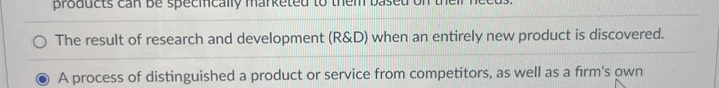 Solved The result of research and development (R&D) ﻿when an | Chegg.com