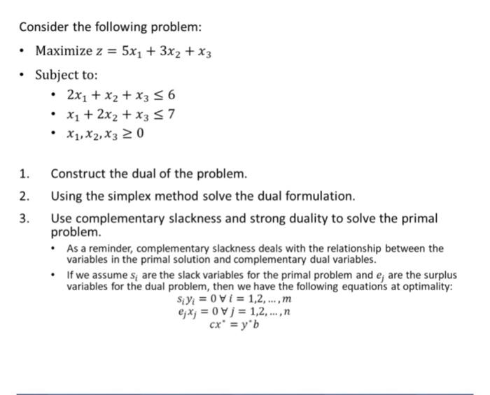 Solved Consider the following problem: - Maximize | Chegg.com