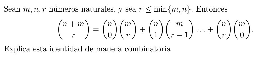 Solved Sean m,n,r ﻿números naturales, y sea r≤min{m,n}. | Chegg.com