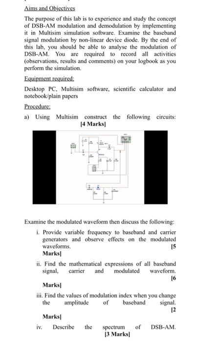 Solved Aims and Objectives The purpose of this lab is to | Chegg.com