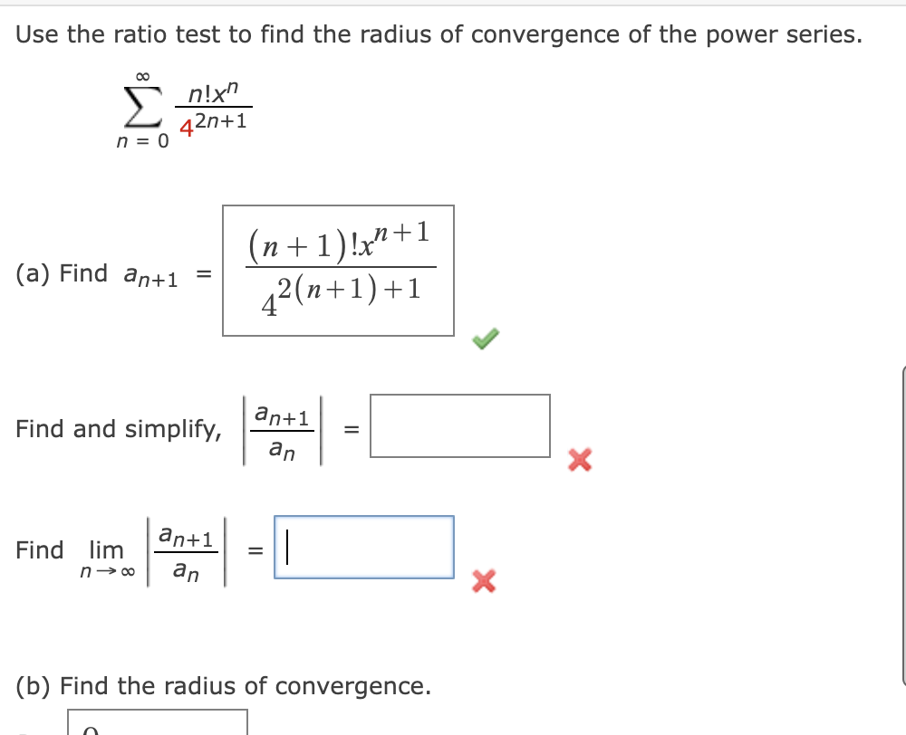 Solved Use the ratio test to find the radius of convergence | Chegg.com