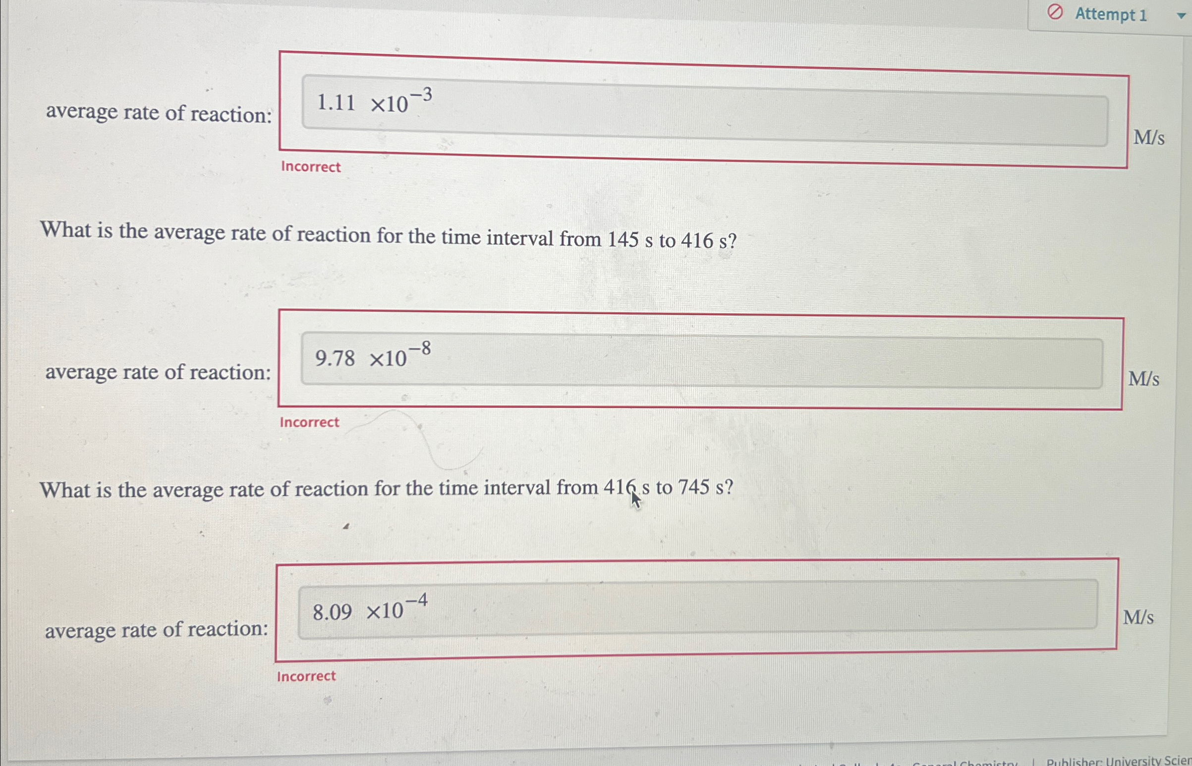 Question 2 ﻿of 19Attempt 1The decomposition of N2O5 | Chegg.com
