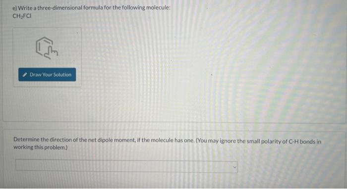 Solved a) Write a three-dimensional formula for the | Chegg.com