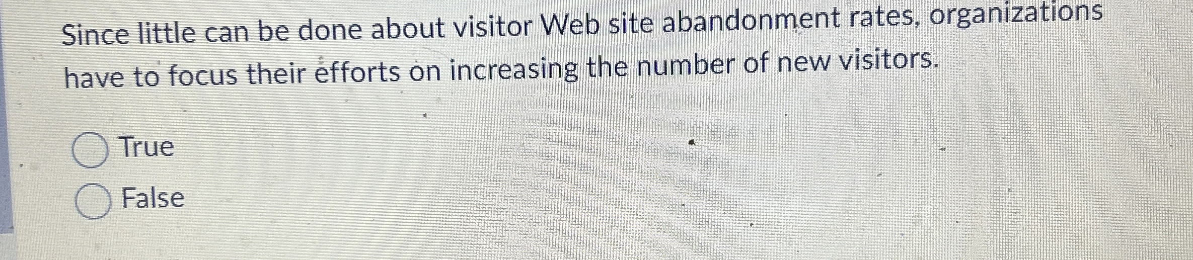 Solved Since little can be done about visitor Web site | Chegg.com