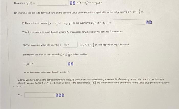 Solved Suppose the function f(x)=4sin(4x) is approximated | Chegg.com