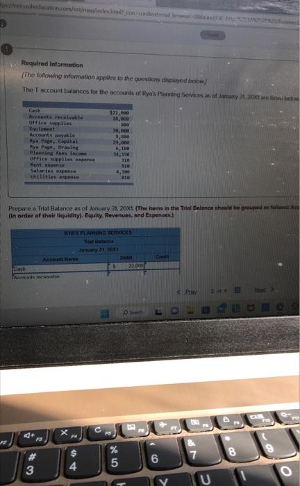 Solved Required information Whe following information | Chegg.com