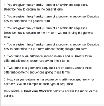 Solved You are given the 3rd ﻿and 514 ﻿term of an arithmetic | Chegg.com