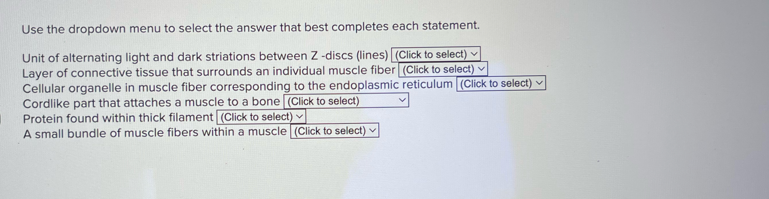 Use the dropdown menu to select the answer that best | Chegg.com