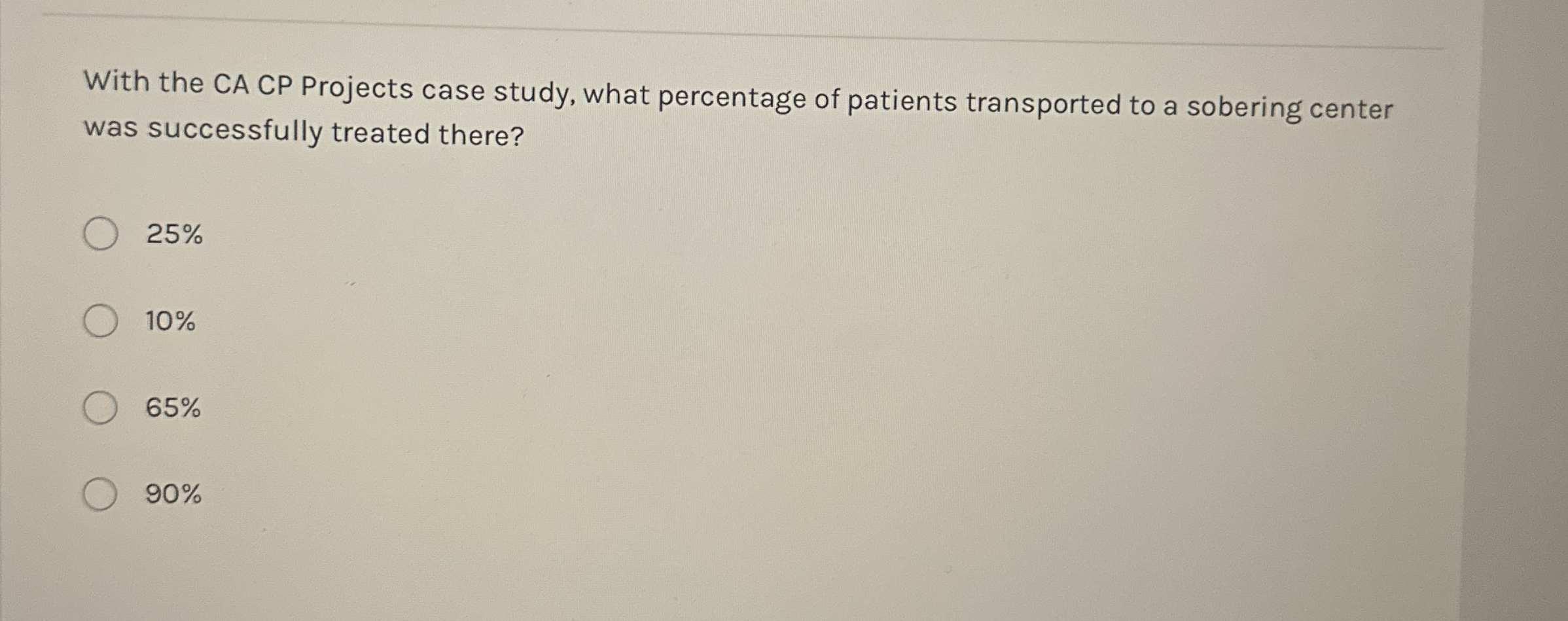 Solved With the CA CP Projects case study, what percentage | Chegg.com