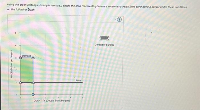 Using the green rectangle (triangle symbols), shade | Chegg.com