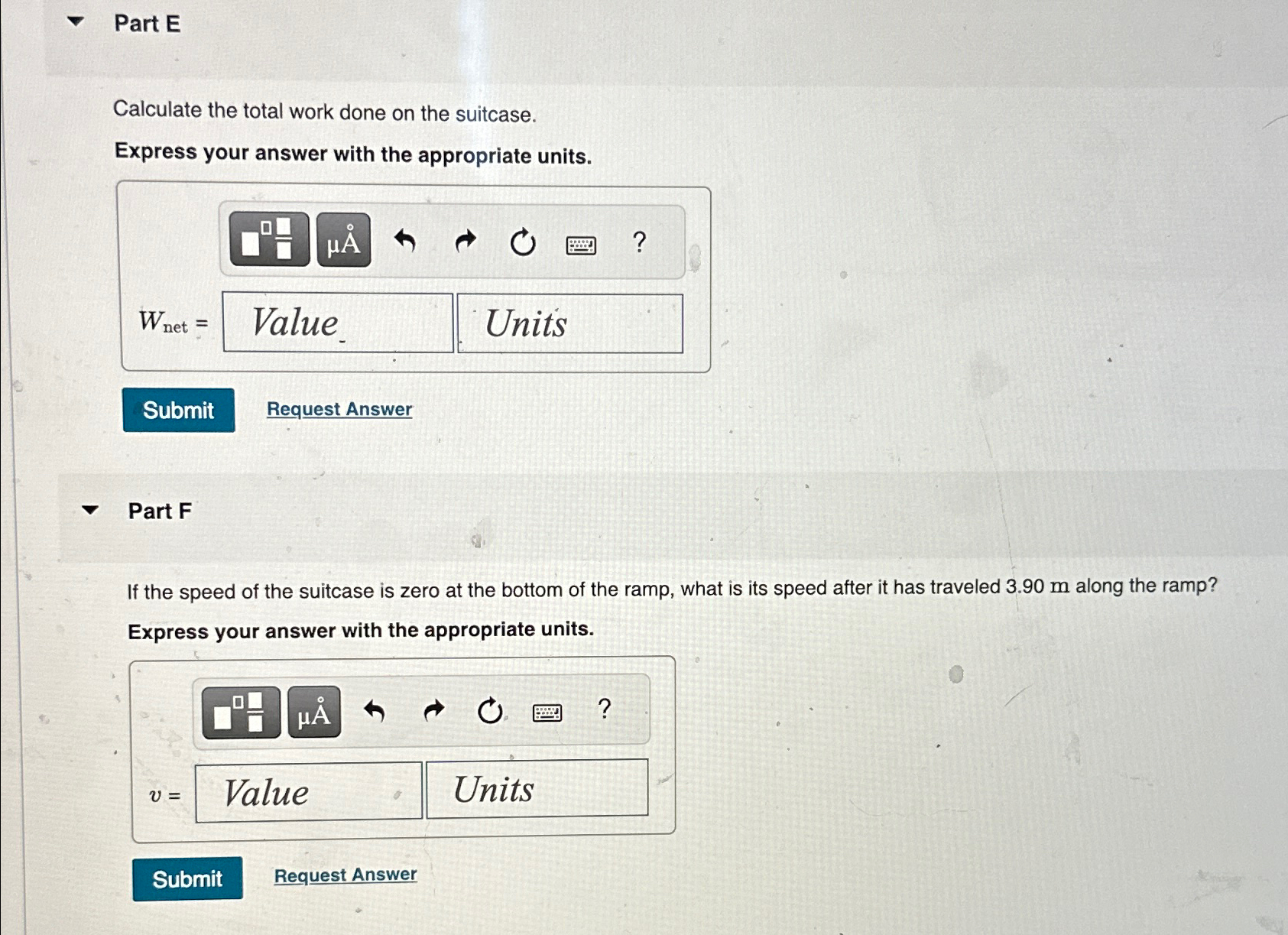 Solved A luggage handler pulls a 20.0kg ﻿suitcase up a ramp | Chegg.com