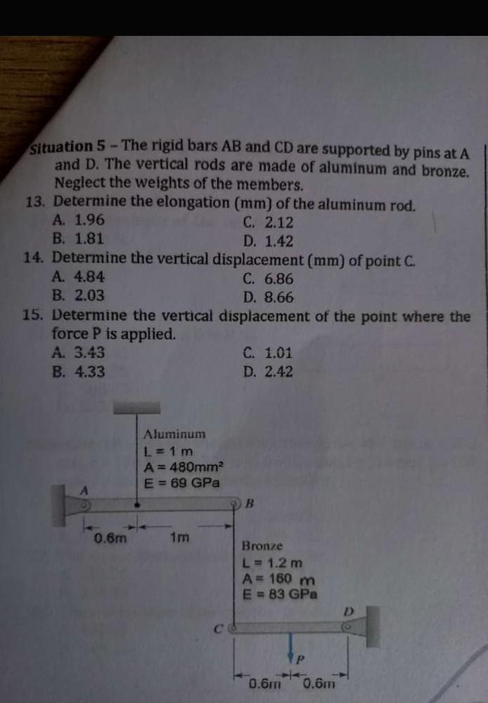 Solved strength of material solve All problem step by step | Chegg.com