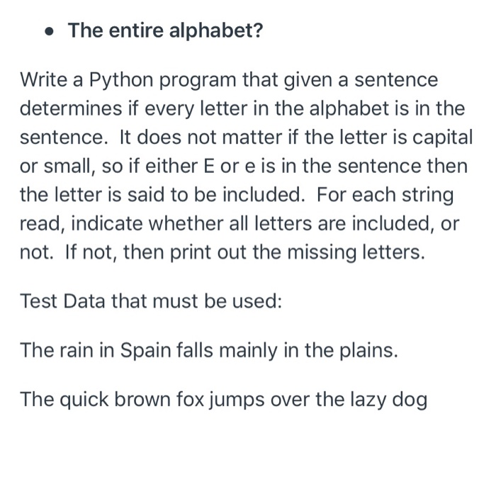 Solved With Algorithm Too Please The Entire Alphabe