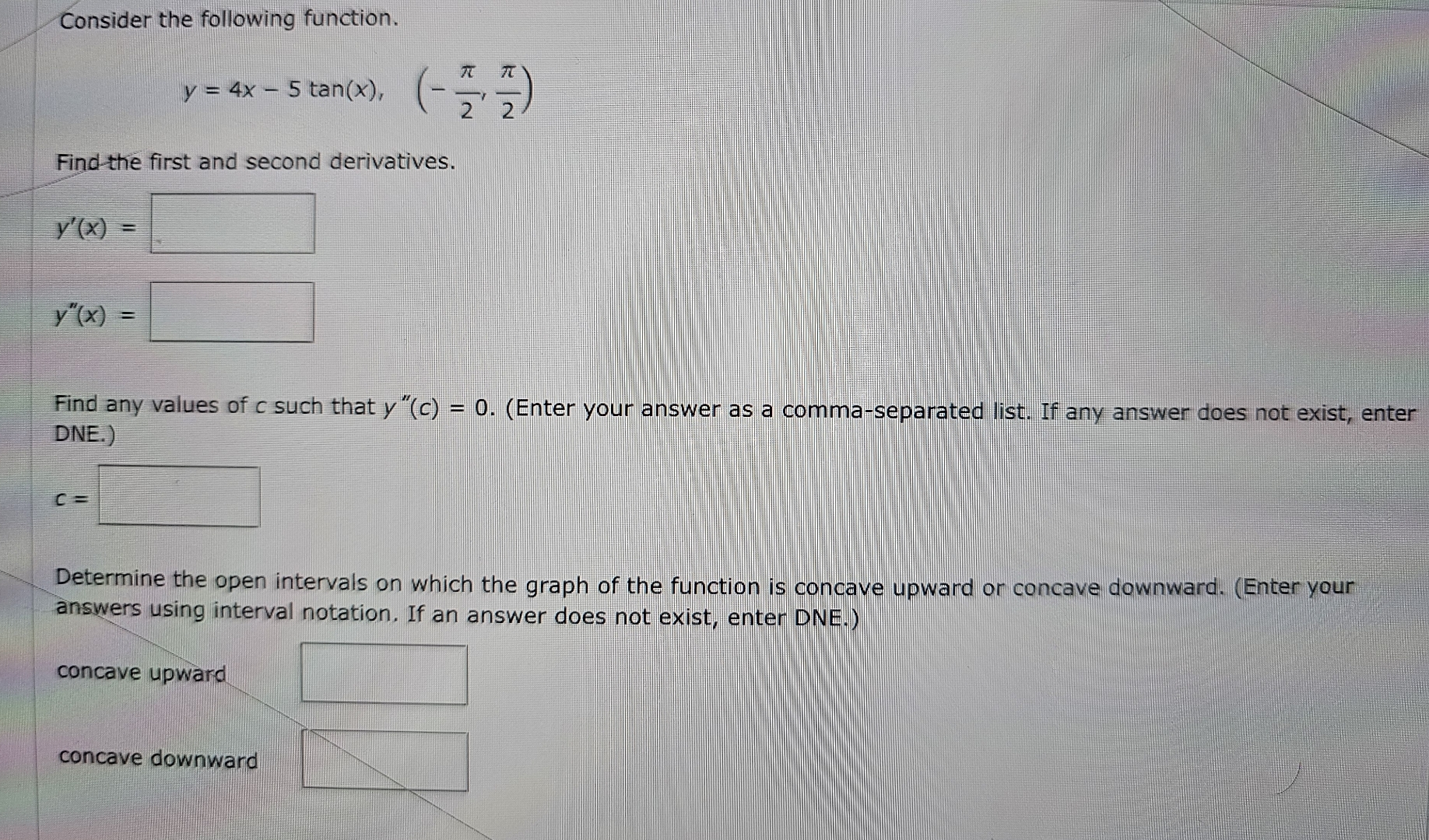 Solved Consider the following | Chegg.com