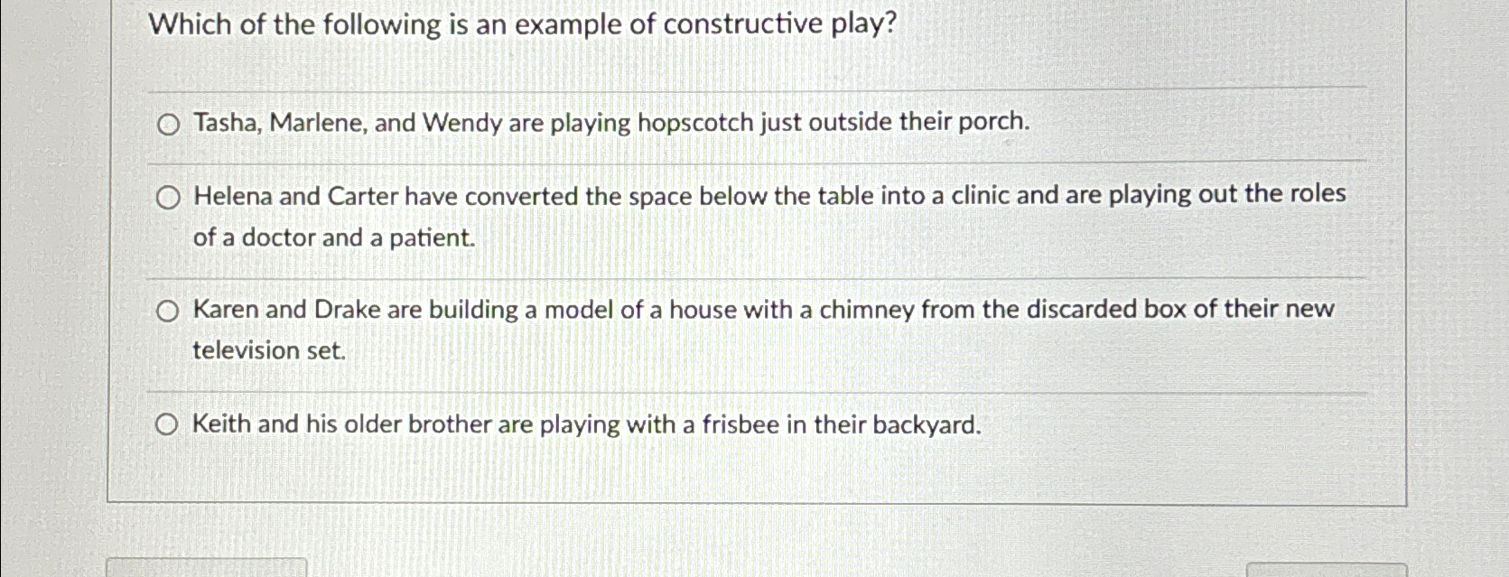 Solved Which of the following is an example of constructive | Chegg.com