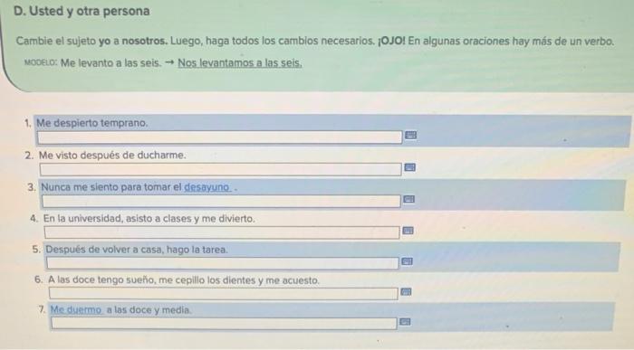 A. Pronombres Escriba el pronombre reflexivo | Chegg.com