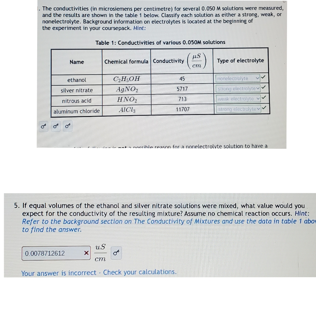 Solved The conductivities (in microsiemens per centimetre) | Chegg.com