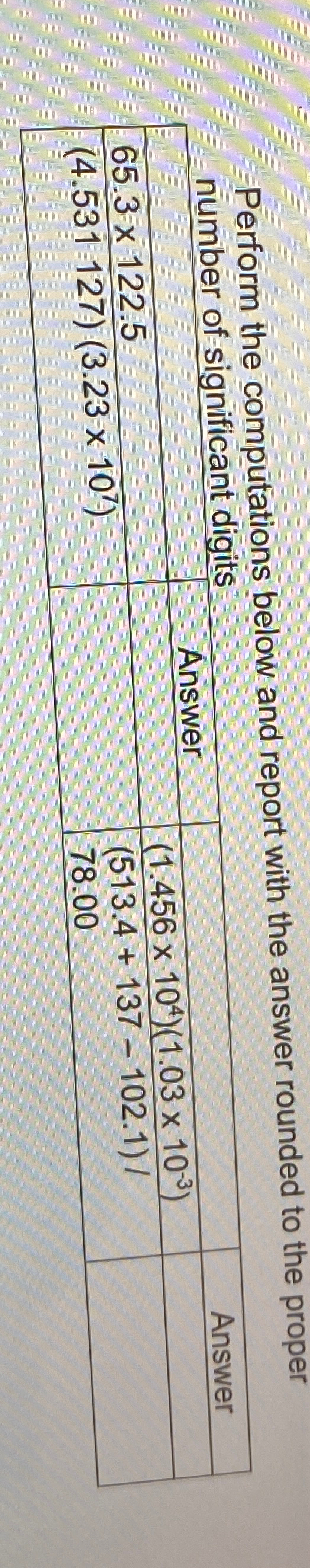 Solved Perform the computations below and report with the | Chegg.com
