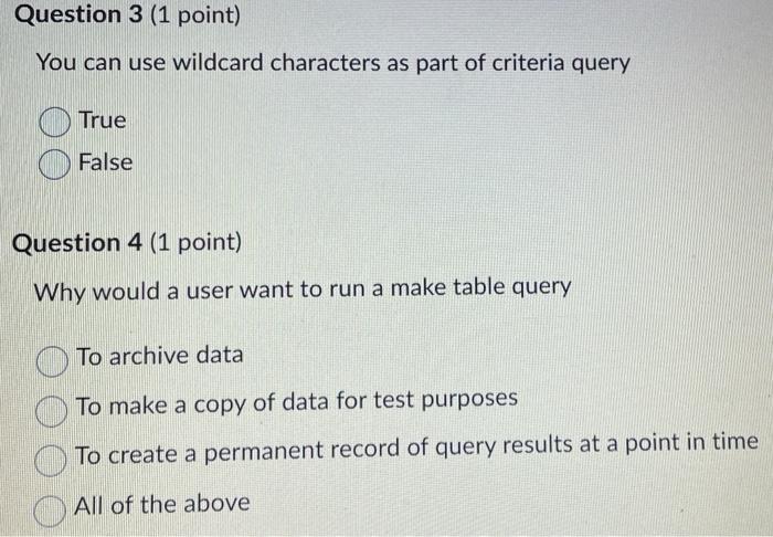 Solved Which of the following is not an operator in a query? | Chegg.com