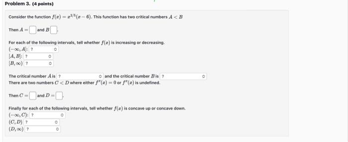 Solved Consider the function f(x)=x2/5(x−6). This function | Chegg.com