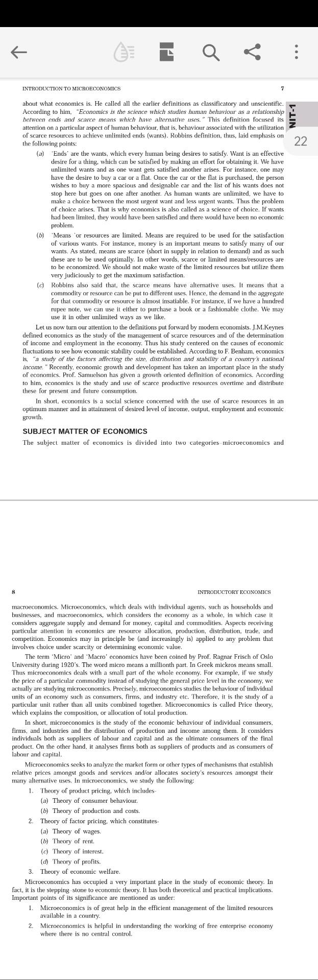Solved E Q INTRODUCTION TO MICROECONOMICS 7 NIT-1 22 about | Chegg.com