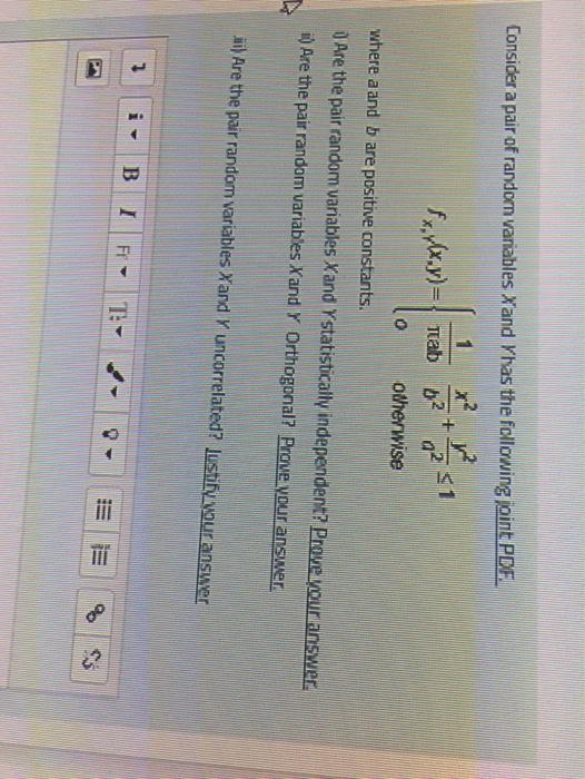 Solved Consider a pair of random variables Xand Yhas the | Chegg.com