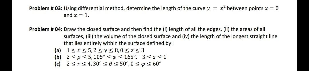 Solved Problem # 03: Using differential method, determine | Chegg.com