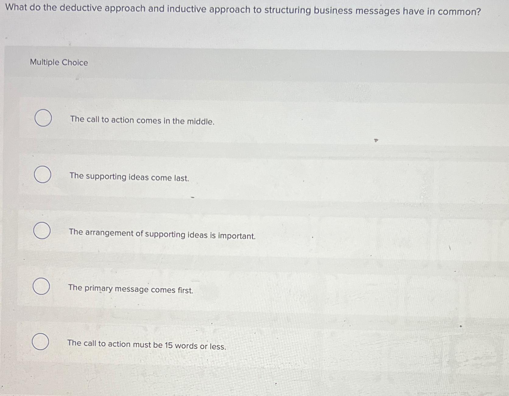 Solved What do the deductive approach and inductive approach | Chegg.com