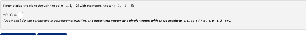 Solved Parameterize the plane through the point (4,4,-2) | Chegg.com