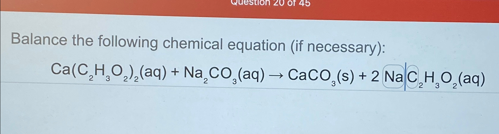 Solved Balance the following chemical equation (if | Chegg.com