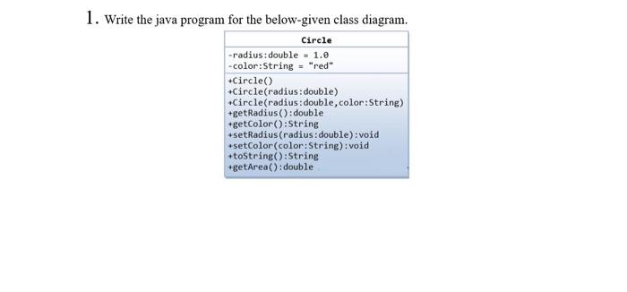 Solved Write the programs solution using the Eclipse program | Chegg.com