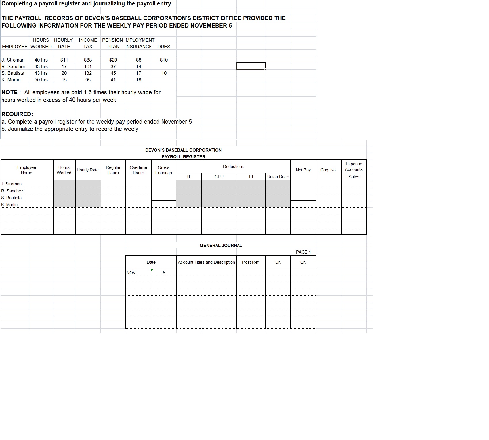 Solved Kindly help me about my payroll exercises problem. | Chegg.com
