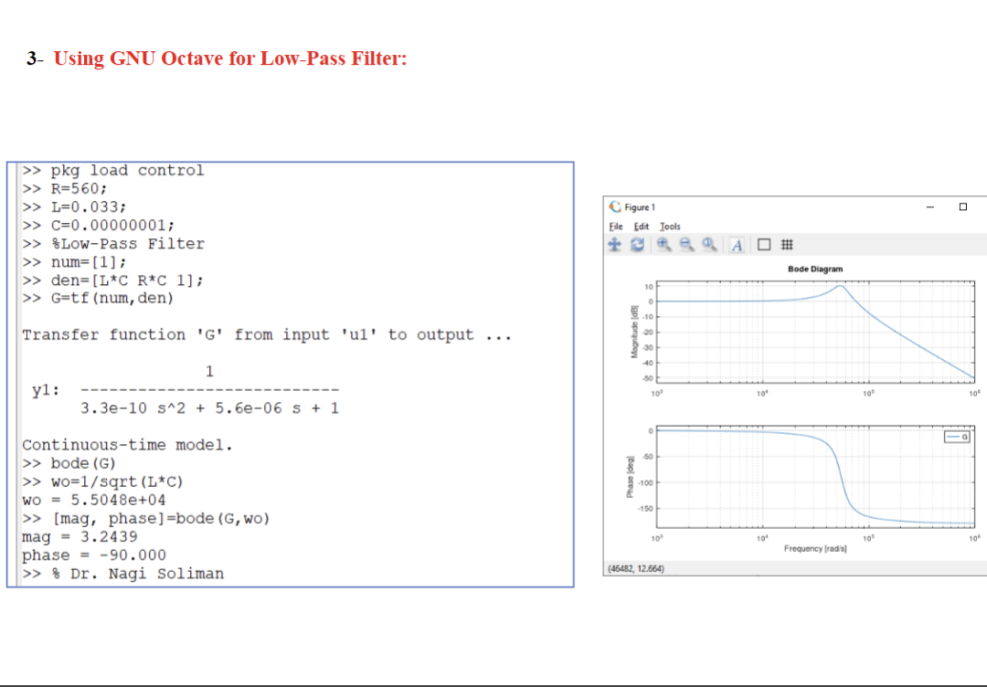Solved 1- Using GNU Octave for Band-Pass Filter: > pkg load | Chegg.com