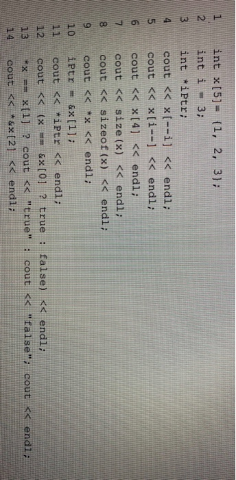 Solved NP 3 5 6 7 int m[5] = {1, 2, 3}; int i 3; int *iPtr; | Chegg.com