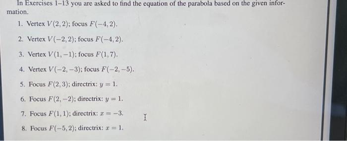 Solved In Exercises 1-13 you are asked to find the equation | Chegg.com