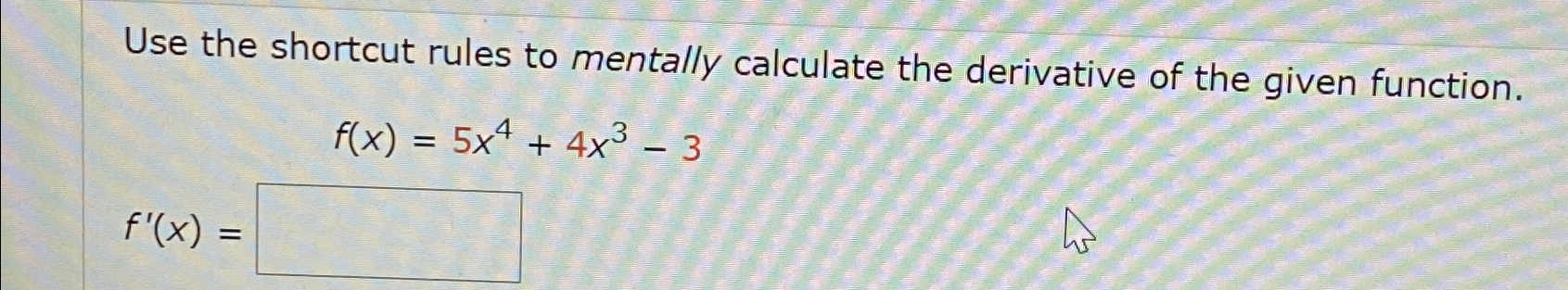Solved Use the shortcut rules to mentally calculate the | Chegg.com