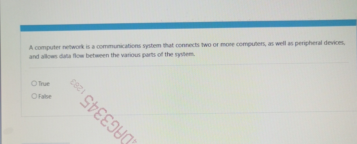 Solved A computer network is a communications system that | Chegg.com