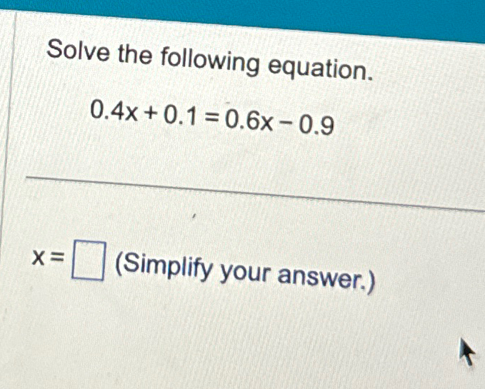 Solved Solve the following | Chegg.com