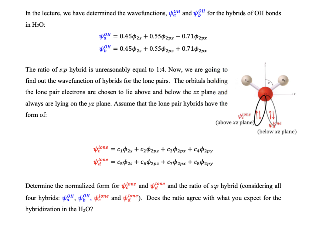 In the lecture, we have determined the wavefunctions, | Chegg.com