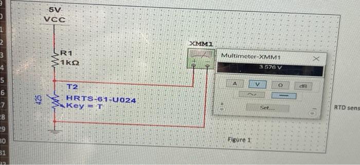 Solved SV VCC XMMI Multimeter-XMM1 3 R1 1kΩ W X 3.570 V A T2 | Chegg.com